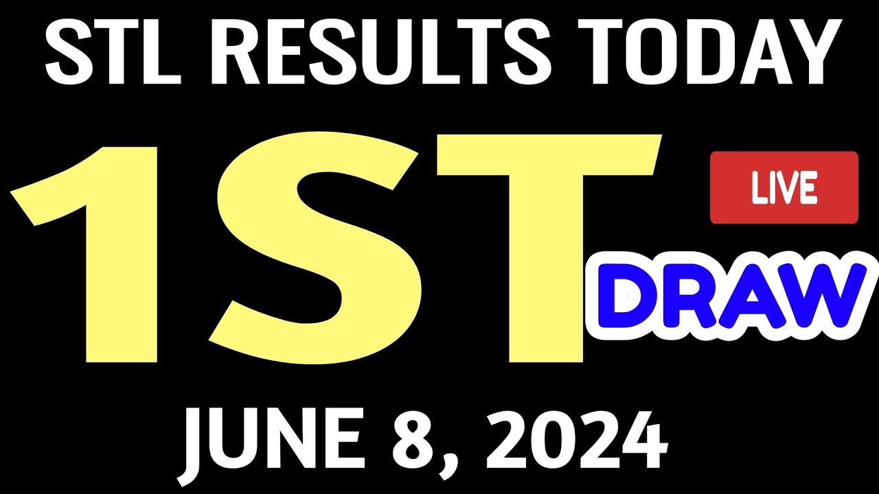 Stl results today 1st DRAW June 8, 2024 stl quezon - YouTube