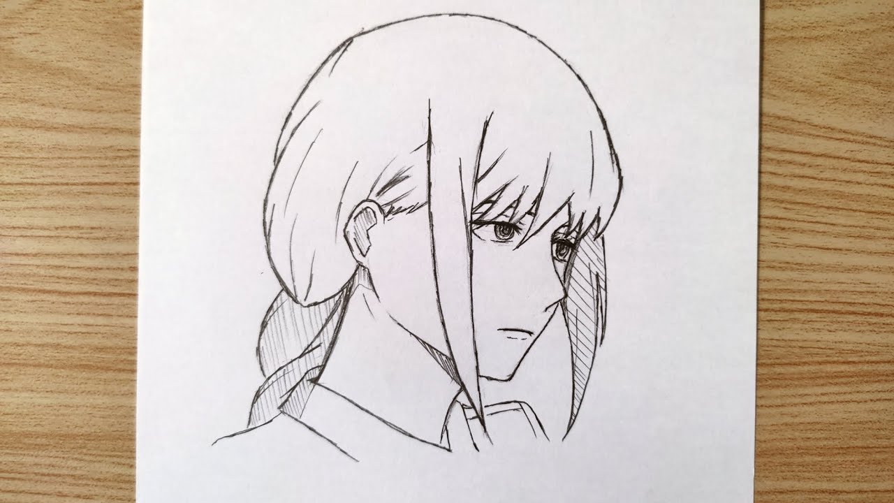 HOW TO DRAW Makima | Chansaw man | Anime easy drawing tutorial step-by ...