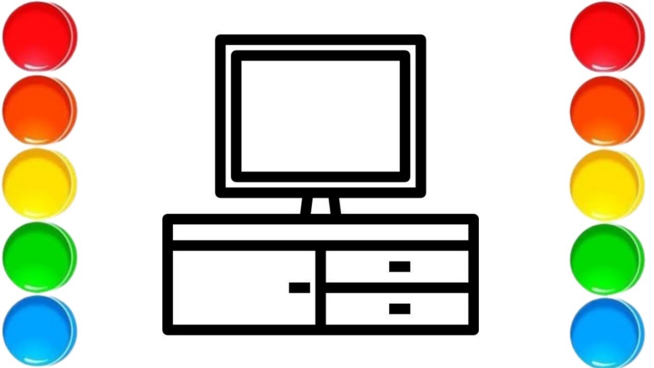 Table with TV Drawing ,Painting and Coloring for Kids Toddlers, How to ...