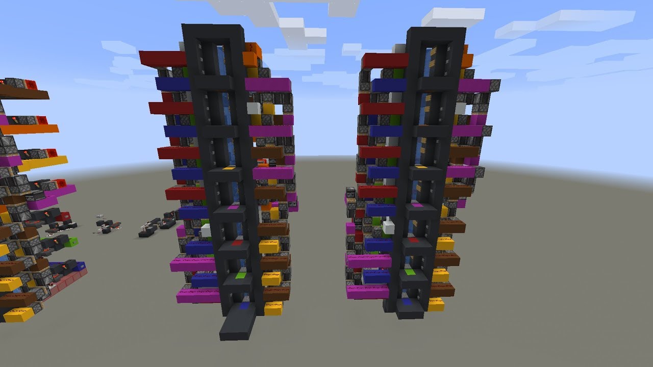 Minecraft Multi-Storey Elevator Tutorial | 1.14 - YouTube
