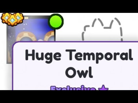 I finally rolled a SHINY HUGE TEMPORAL OWL 🦉 (my first shiny huge ever ...