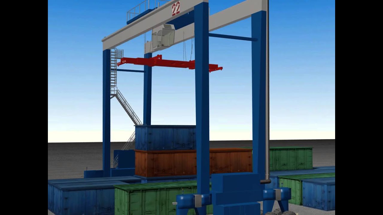 Crane Animation - YouTube