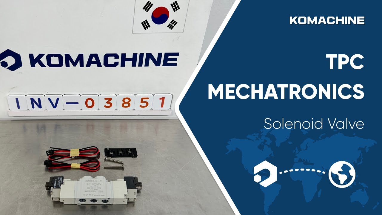 TPC MECHATRONICS / Solenoid Valve (DV3220-5H-01) / INV-03851 - YouTube