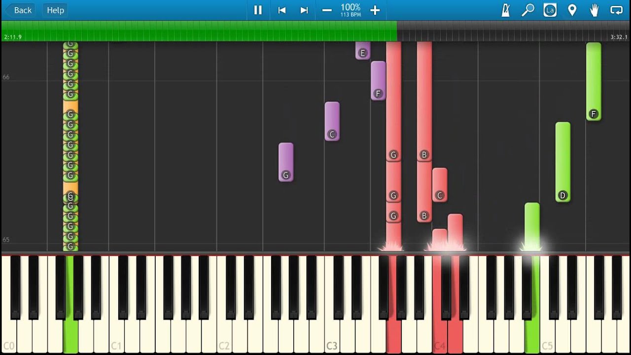 Erasure - A Little Respect Piano Tutorial - How to play - Synthesia ...