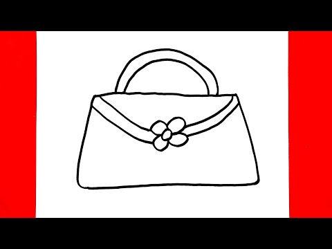 Çok Kolay Çanta Çizimi, Çocuklar İçin Basit Çizimler