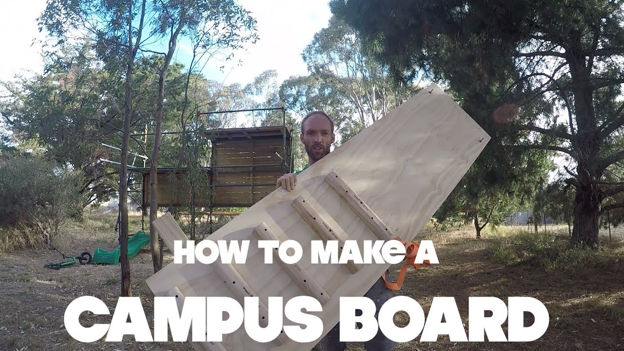 HOW TO MAKE A CLIMBING CAMPUS BOARD DIY - YouTube