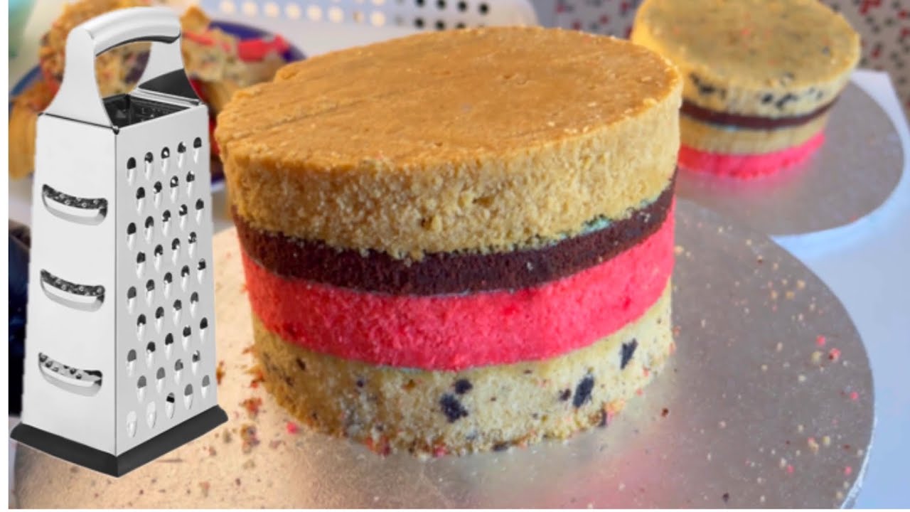 How To Trim Cake Perfectly With Kitchen Grater/ Cake Trimming With ...