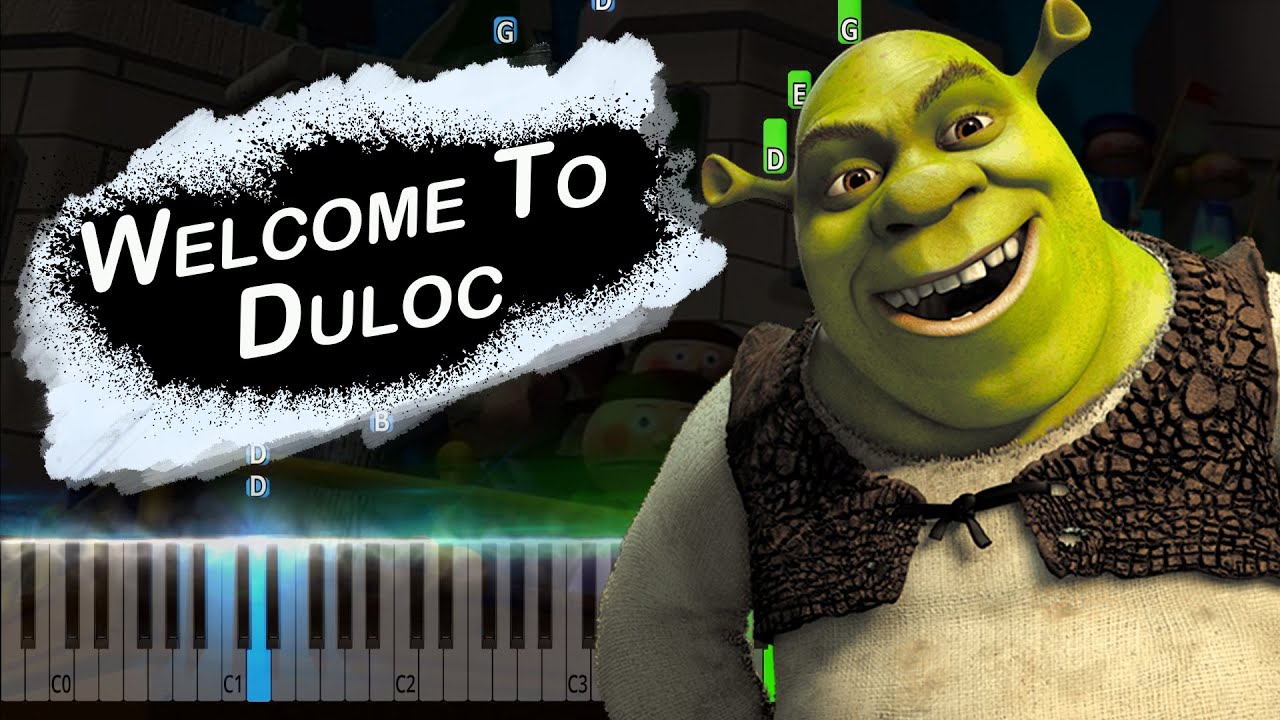 Shrek - Welcome to Duloc Piano Tutorial - YouTube