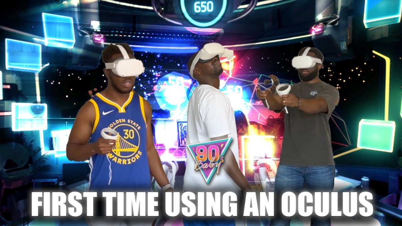 FIRST TIME USING AN OCULUS & DRIVING A TESLA | 90s Baby Show - YouTube