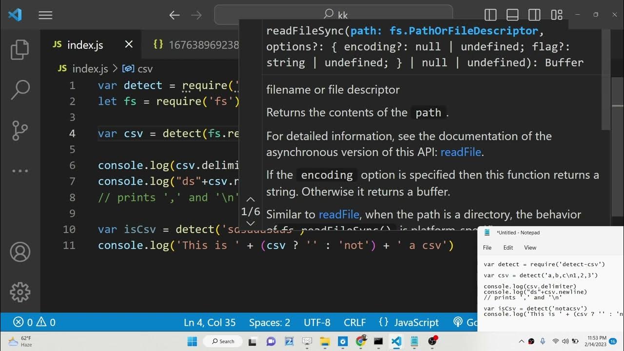 Node Js Tutorial To Detect Or Validate Whether A String Is Csv Or Not