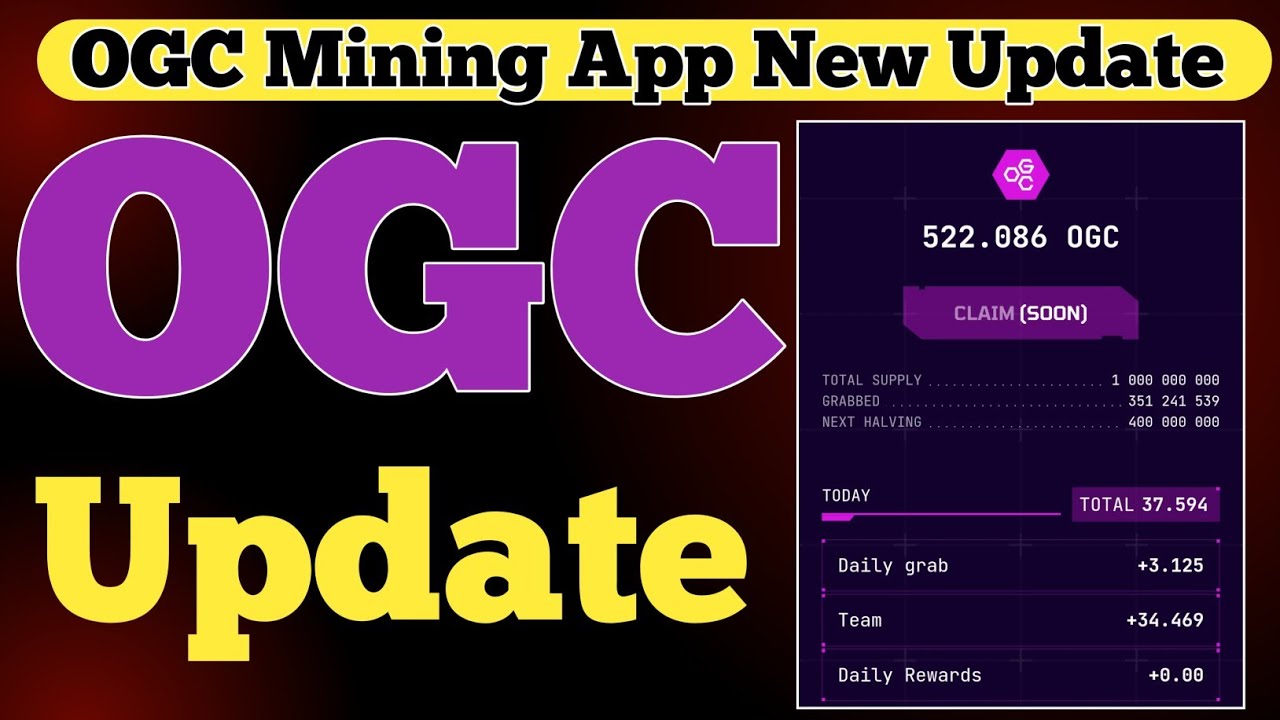 Ogc Mining App New Update Today | How to Download Ogc App | Ogc Token ...