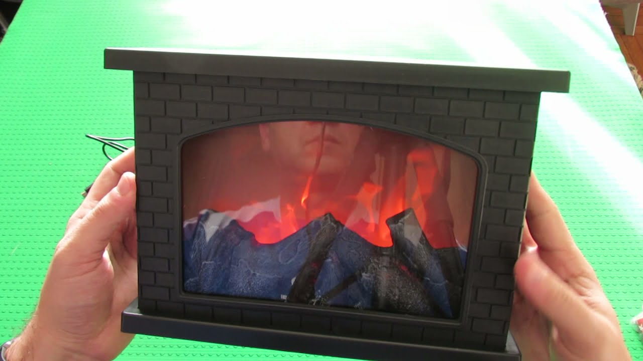 Unboxing HOFF USB Battery Powered Creative Flame Fireplace Lamp - YouTube