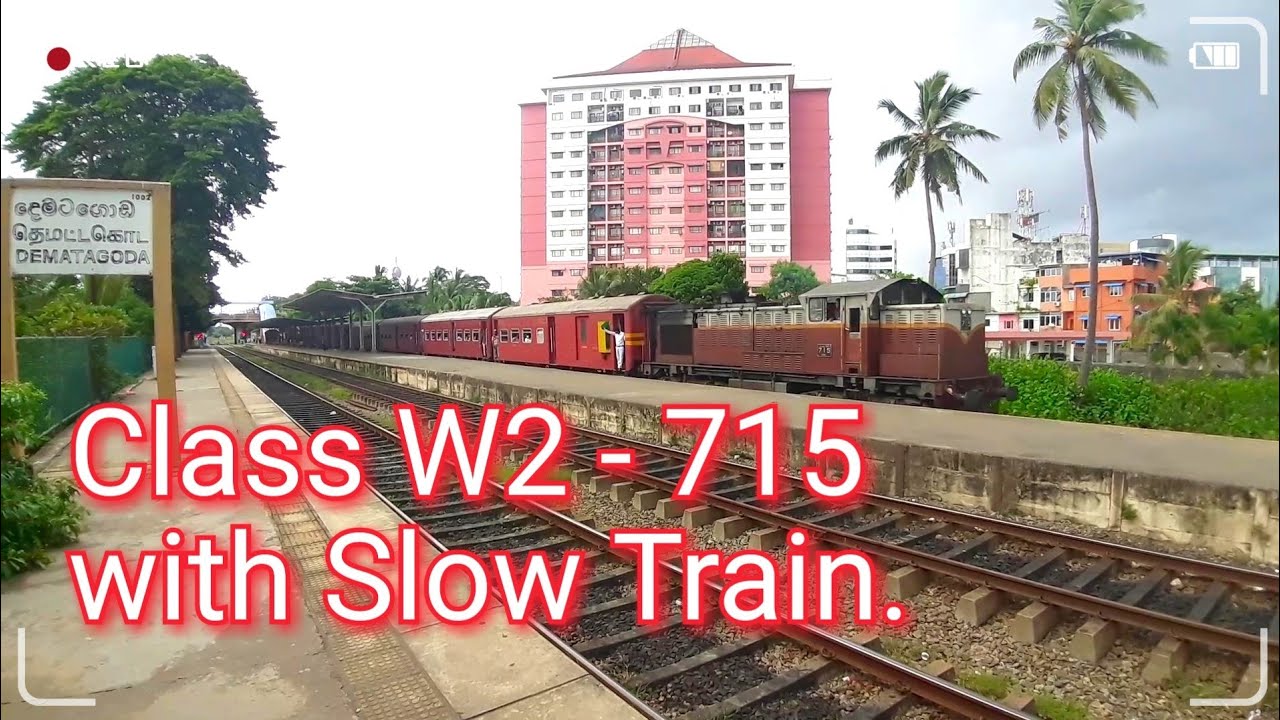 Class W2 - 715 Locomotive is hauling Slow Train. - YouTube