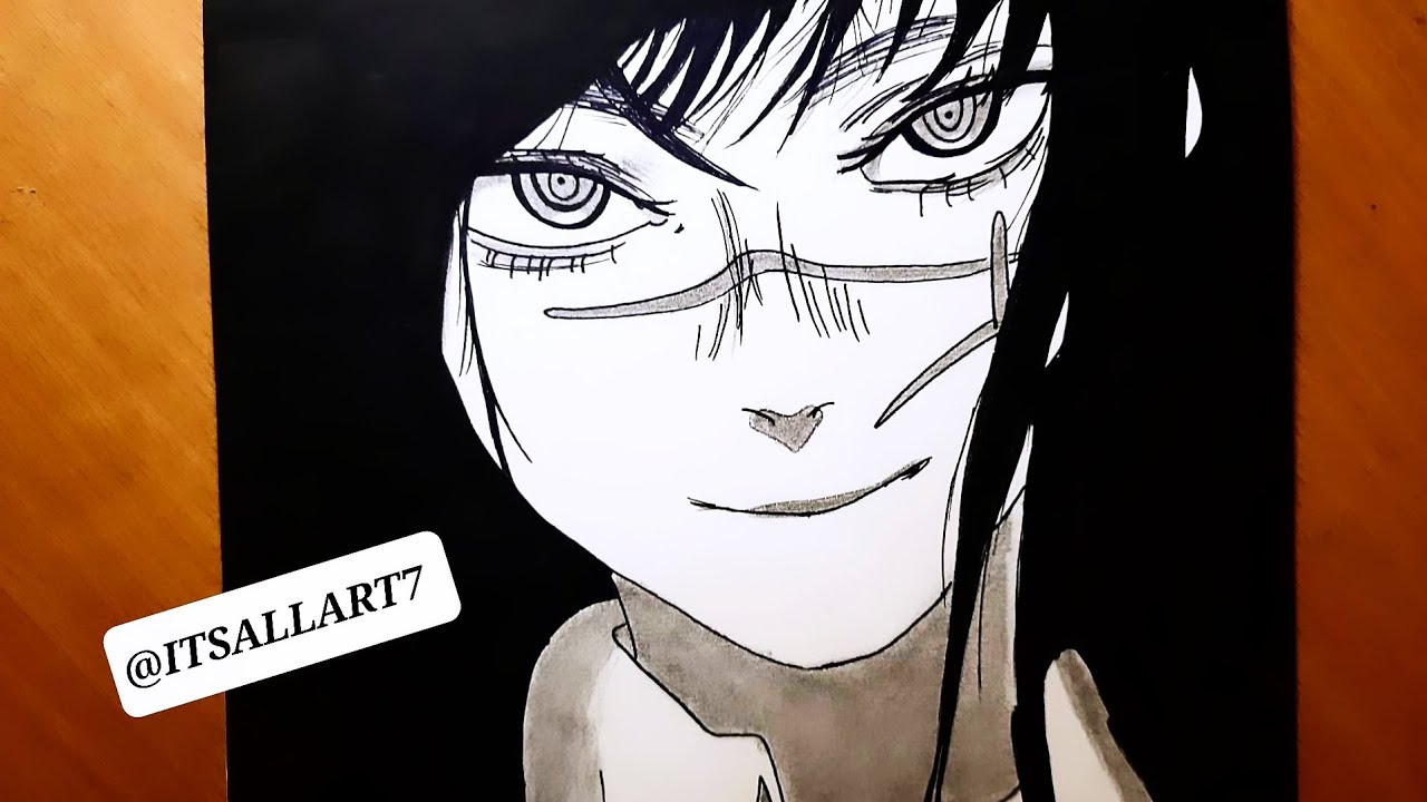 how to draw yoru chainsaw man // how to draw yoru from chainsaw man ...