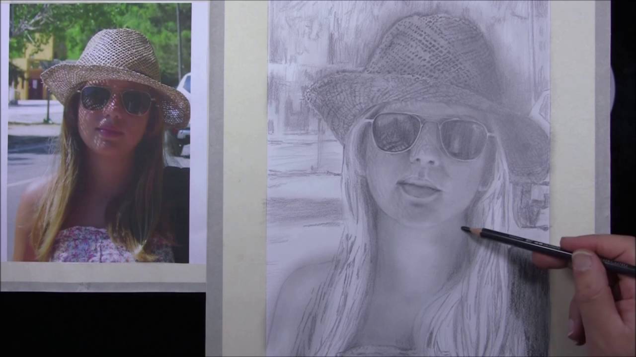 Catarina - Drawing Portrait of a young woman with graphite pencil ...