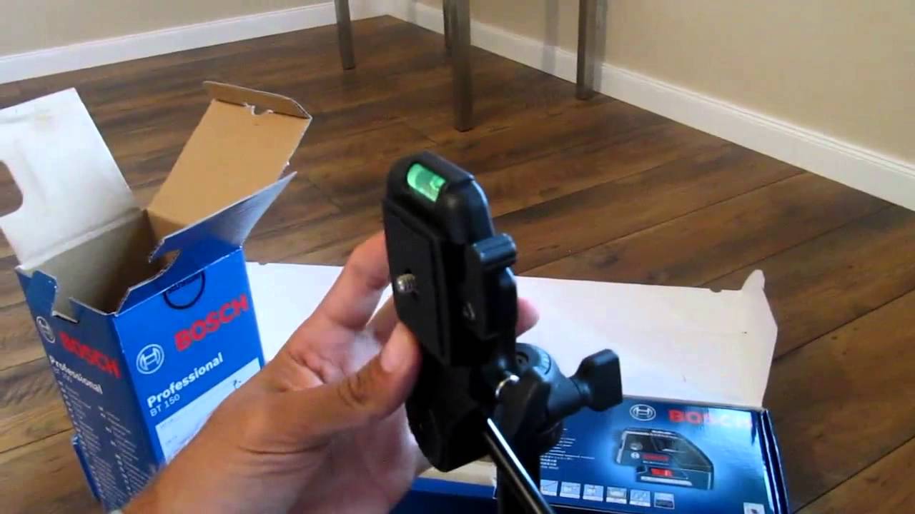 Unpacking / unboxing point lasers Bosch GCL 25 + BT 150 0601066B01 ...