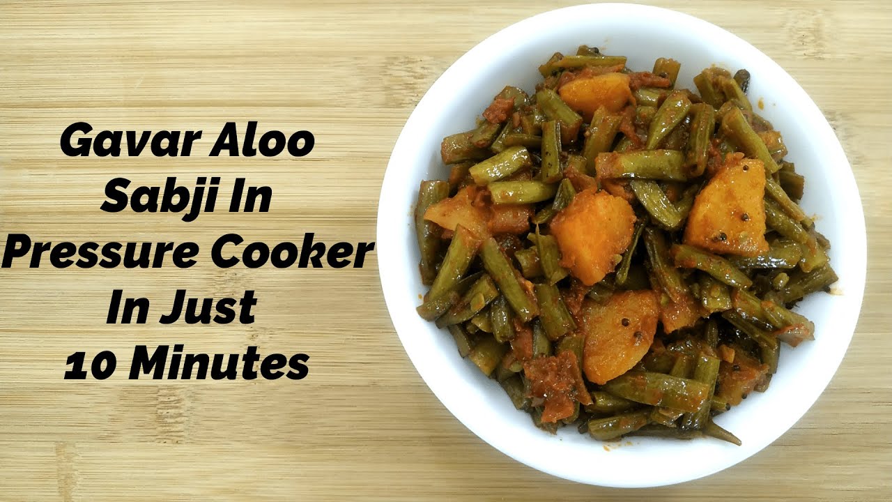 Gavar Aloo Sabji in Pressure Cooker in just 10 minutes I Gavar Batata ...