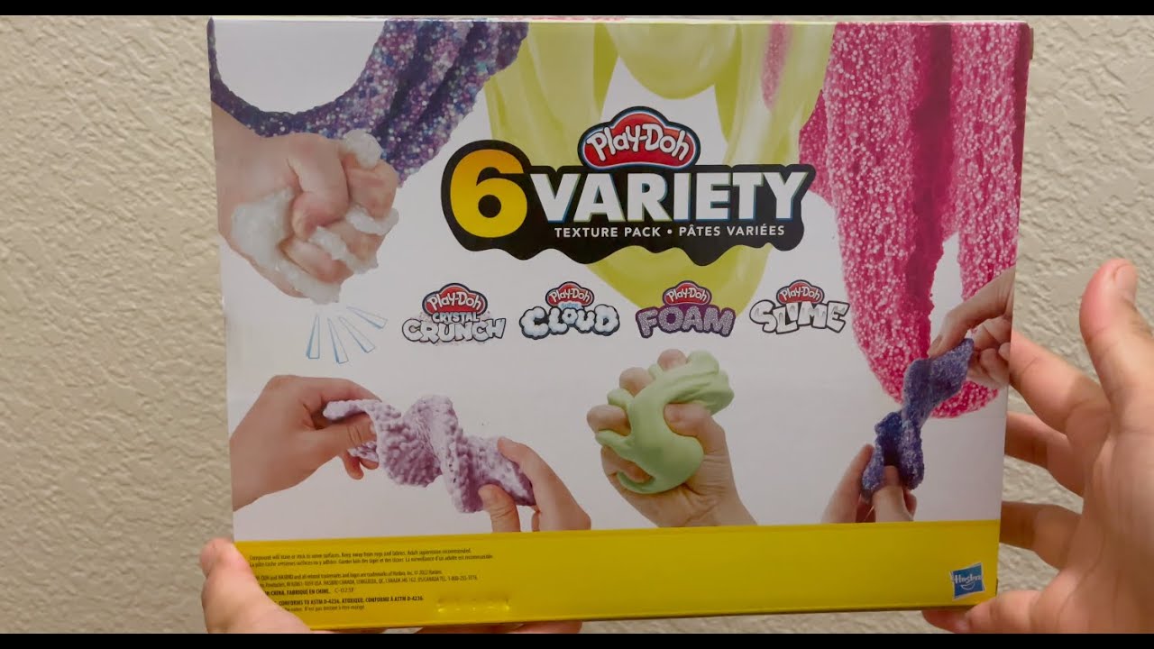 Play Doh Slime, Crystal Crunch, Super Cloud, and Foam Scented 6 Variety ...
