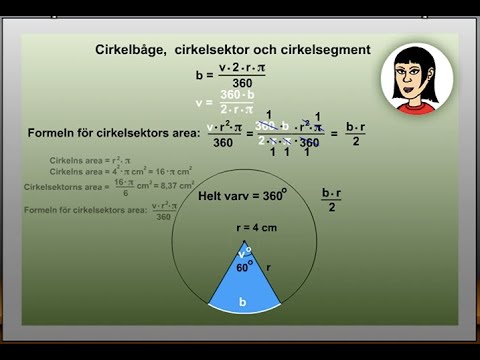 WebMath Sweden Cirkelbåge, cirkelsektor och cirkelsegment - YouTube