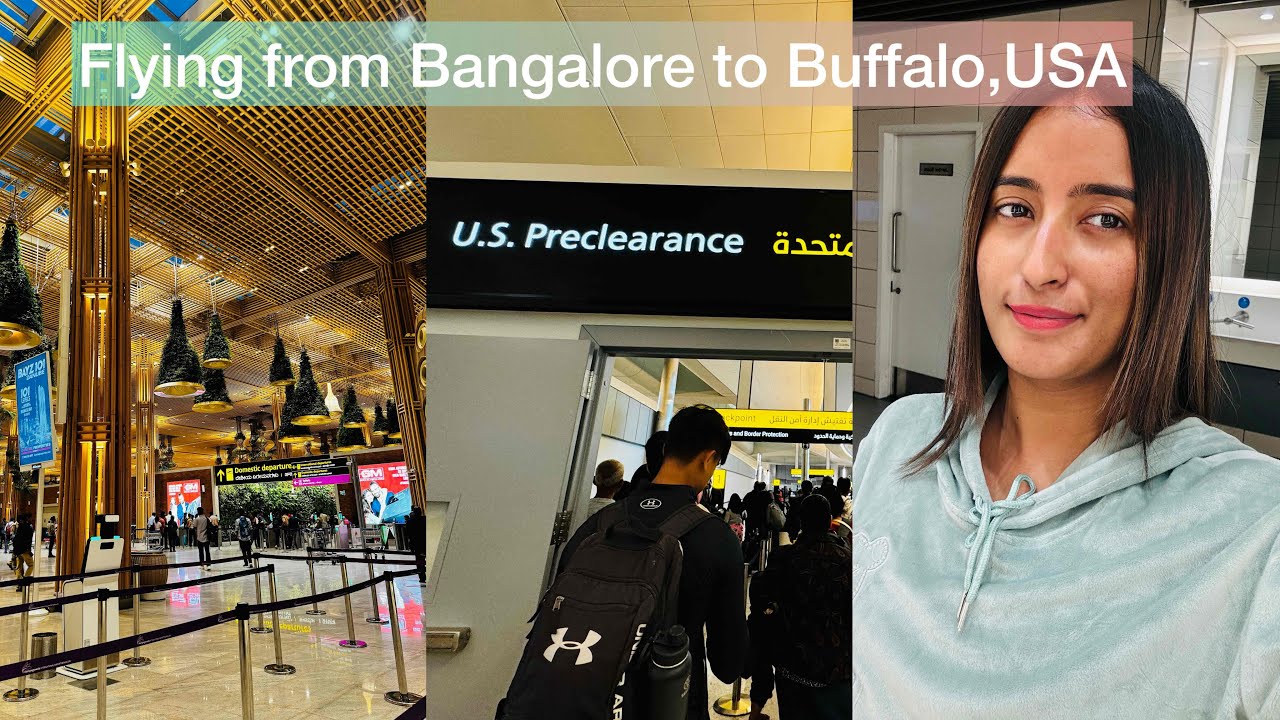 My first International trip Bangalore to Buffalo(USA) Travel Vlog I USA ...
