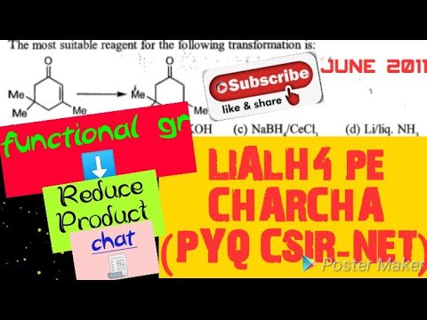 Q-6 Detail Explaination/each options/PYQ/reagent chemistry(LiAlH4,Luche ...