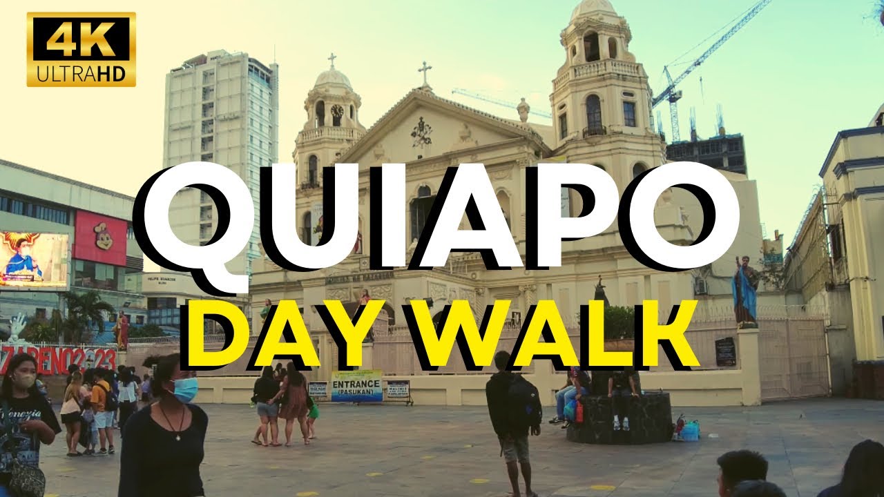 Walking QUIAPO MANILA on a Busy Day [4K UHD] - YouTube