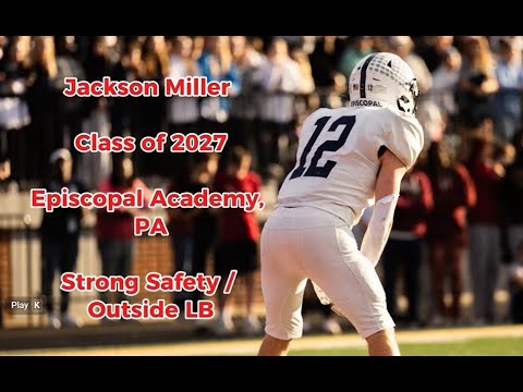 Jackson Miller Junior Year Football Highlights 2025 - YouTube