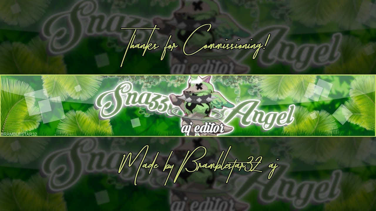 Banner Commission for SnazzyAngel Edits - YouTube
