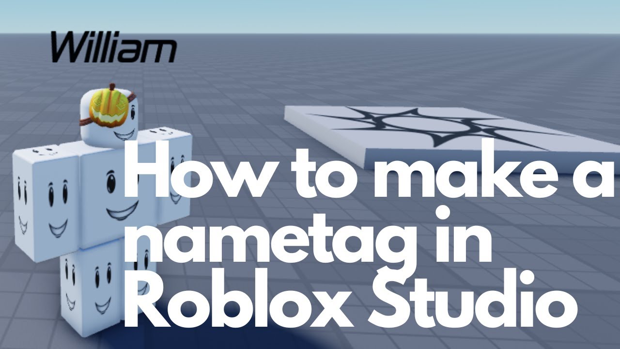 How to make a nametag in roblox studio! | Easy Tutorial - YouTube