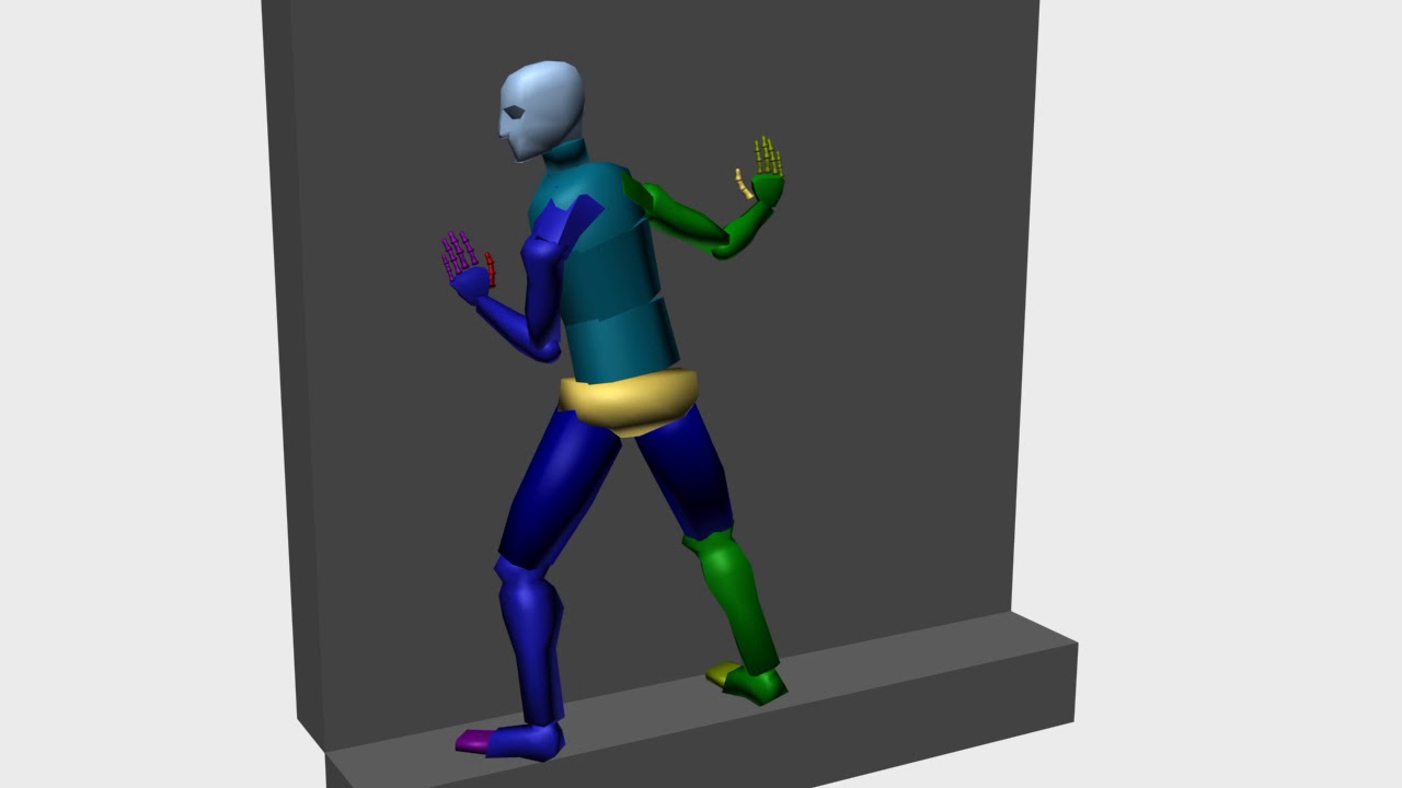 Game Animation - Locomotion Human Walk Edge Left (3ds Max and Maya ...