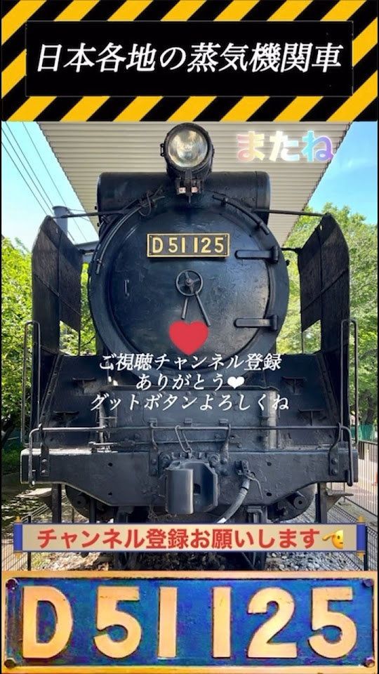 【SL】町にひっそりと眠る貴重な鉄道遺産「D51-125」 - YouTube