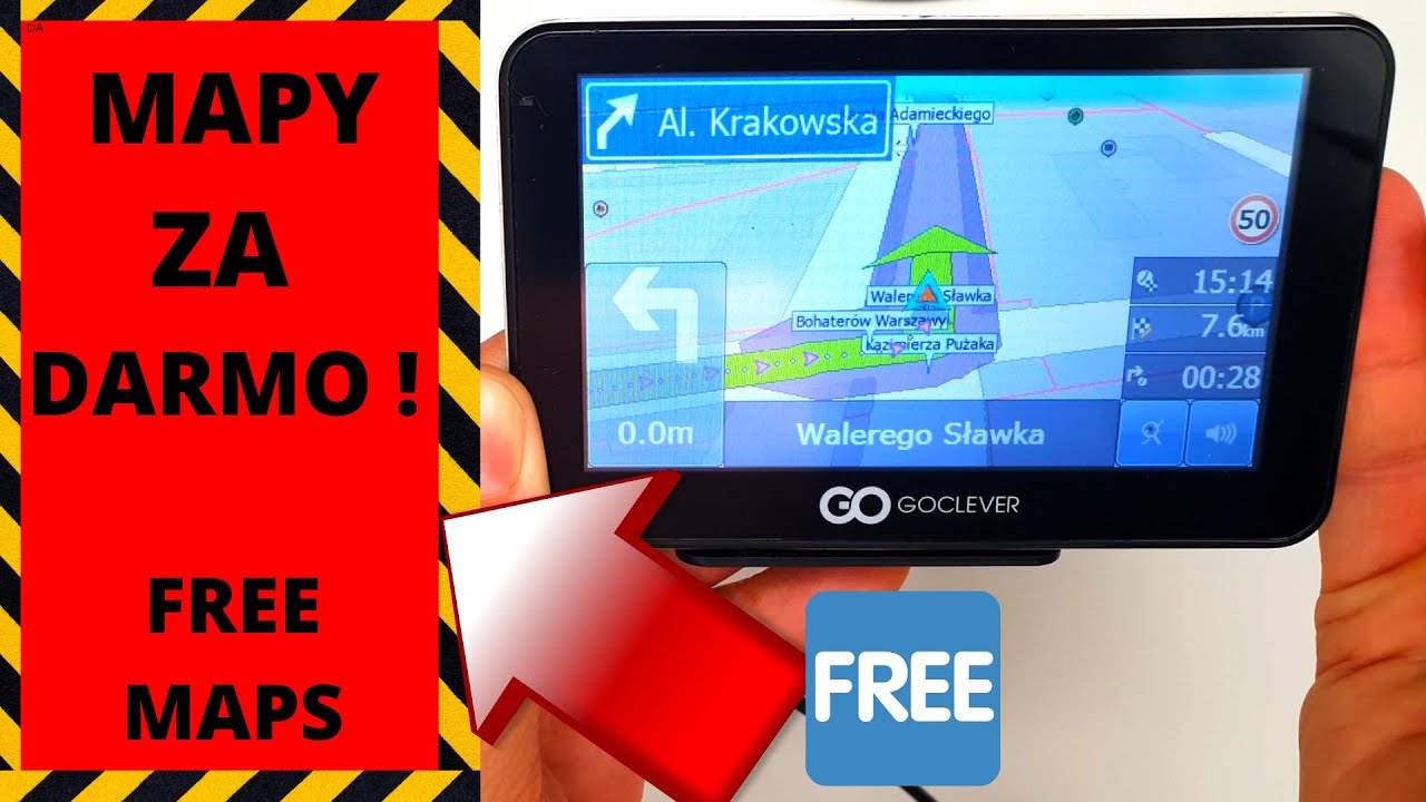 JAK WGRAĆ DARMOWE MAPY? NOWE MAPY DO NAWIGACJI, DARMOWA NAWIGACJA ...