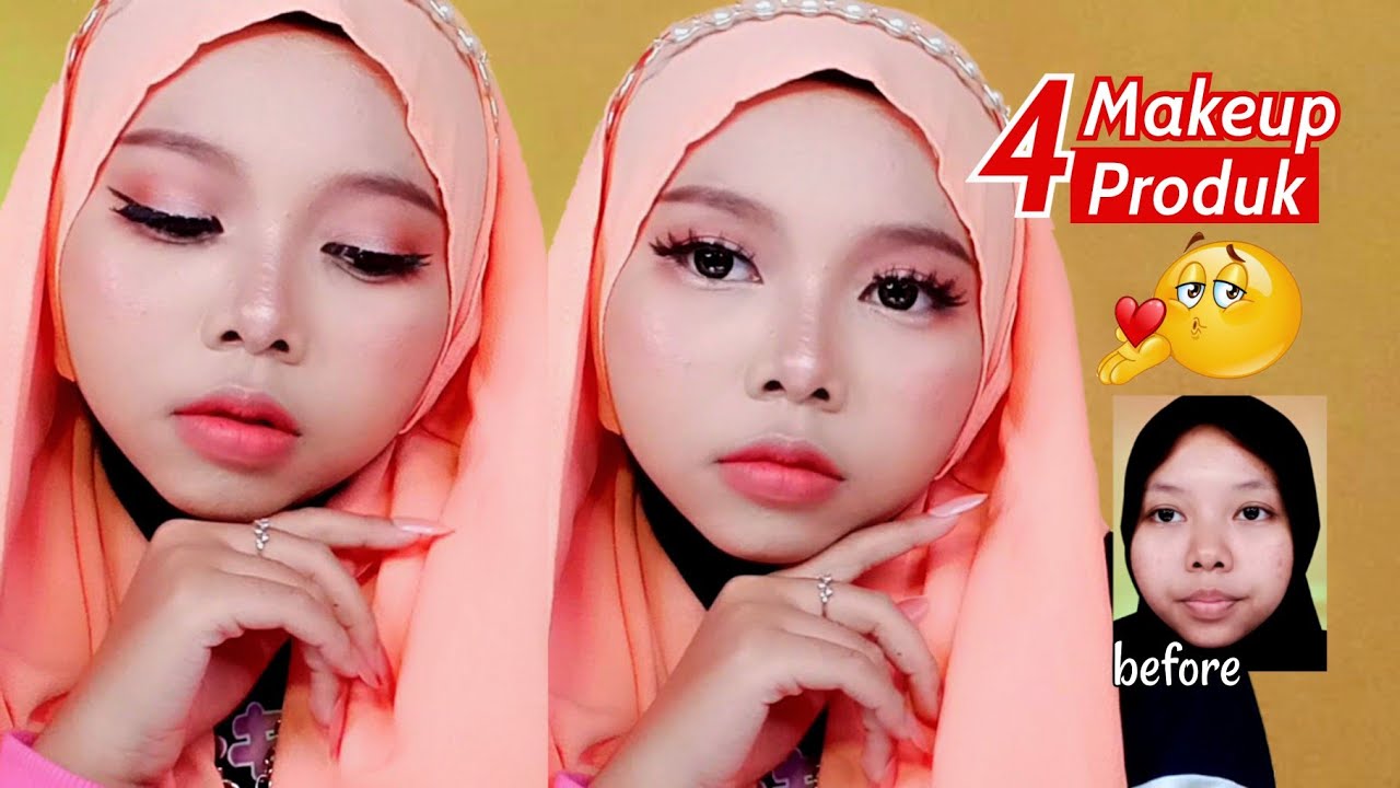 SIMPLE MAKEUP 4 PRODUK |TUTORIAL MAKEUP DETAIL BANGET ||Hanum hafikhaa - YouTube