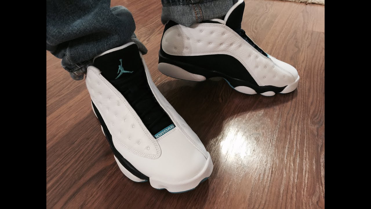 Jordan retro 13 low Hornets unbox and on feet review - YouTube