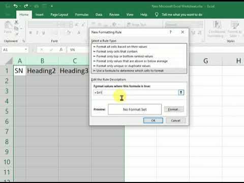 Automatic Borders when data is filled in cells-Conditional Formatting in Microsoft Excel - YouTube