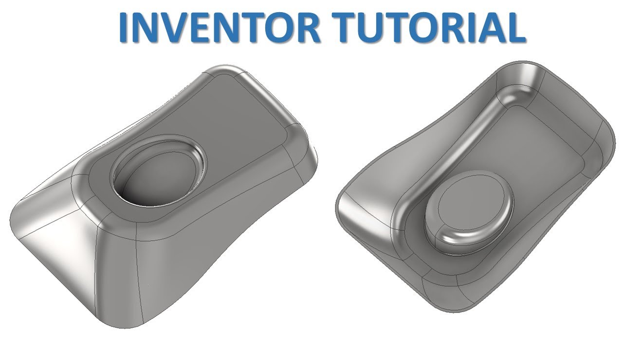Inventor Tutorial #269 | 3D Surface Design Model | Plastic Product ...