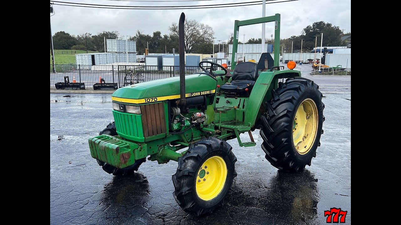 John Deere 1070 4x4 Diesel Tractor - YouTube