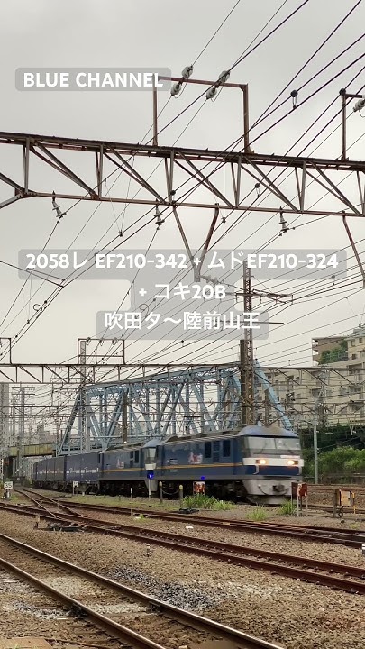 (貨物列車) 2023/06/24 2058レ EF210-342 + ムドEF210-324 + コキ20B (吹田タ〜陸前山王) #Shorts - YouTube