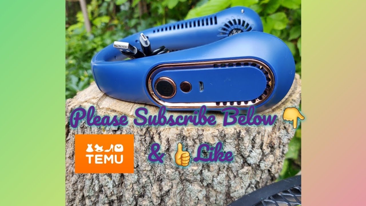 Neck Fan found on Temu click on Link below for Exclusive deals on Temu ...