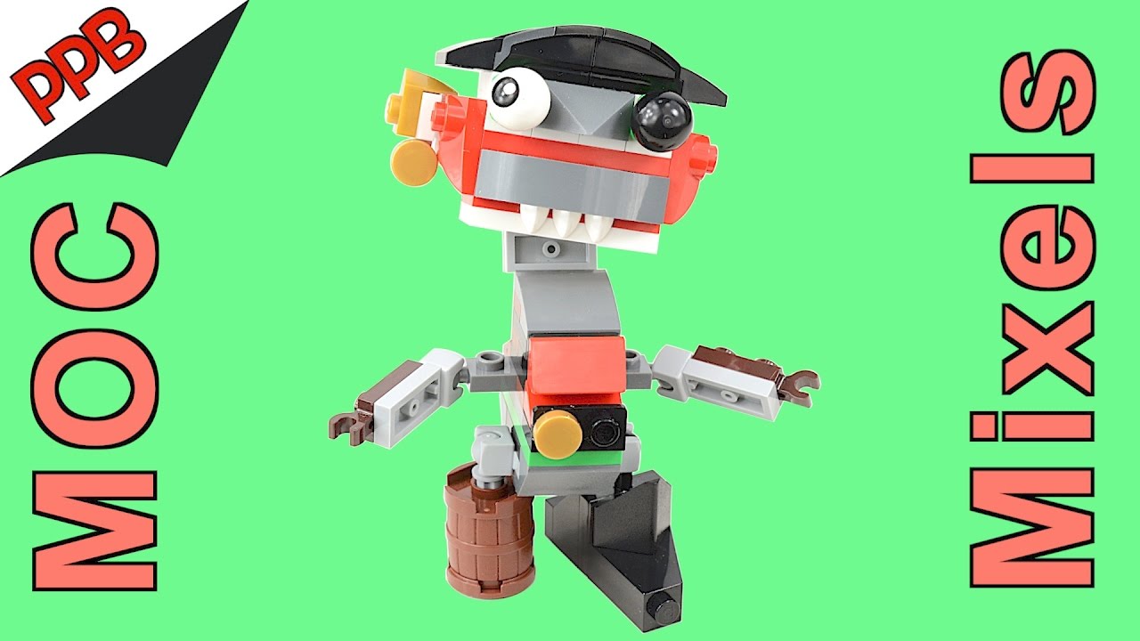 Lego Mixels #61: Pyrratz Captain MOC / Lego stop motion build - YouTube