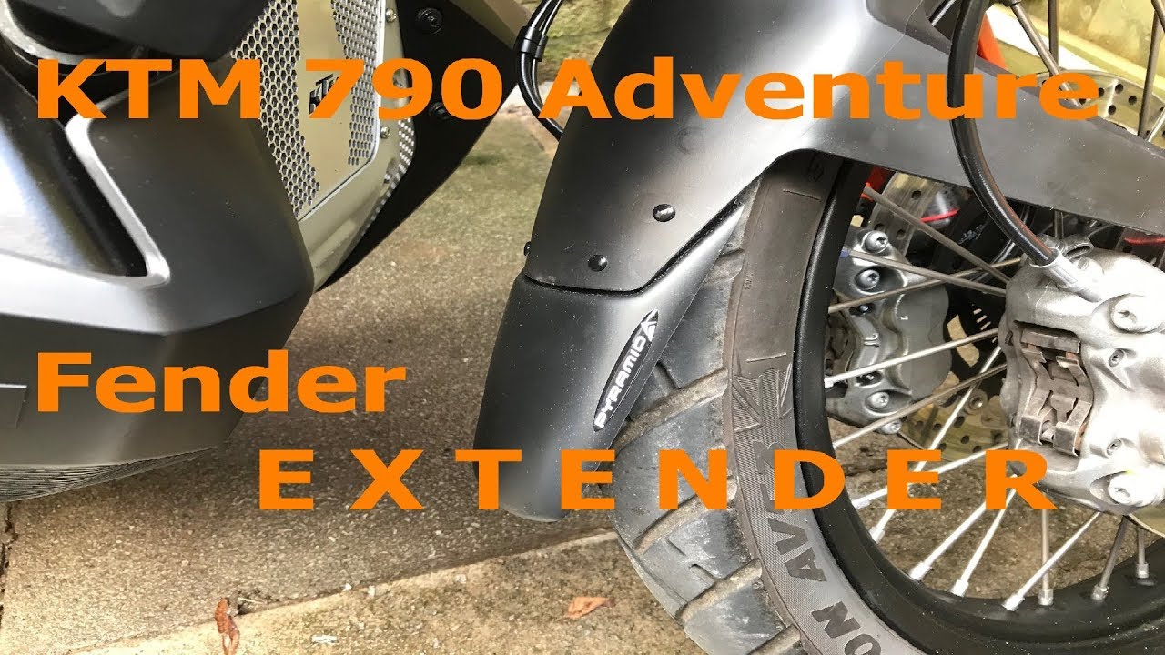 KTM 790 Adventure - Puig / Pyramid Fender Extender - YouTube
