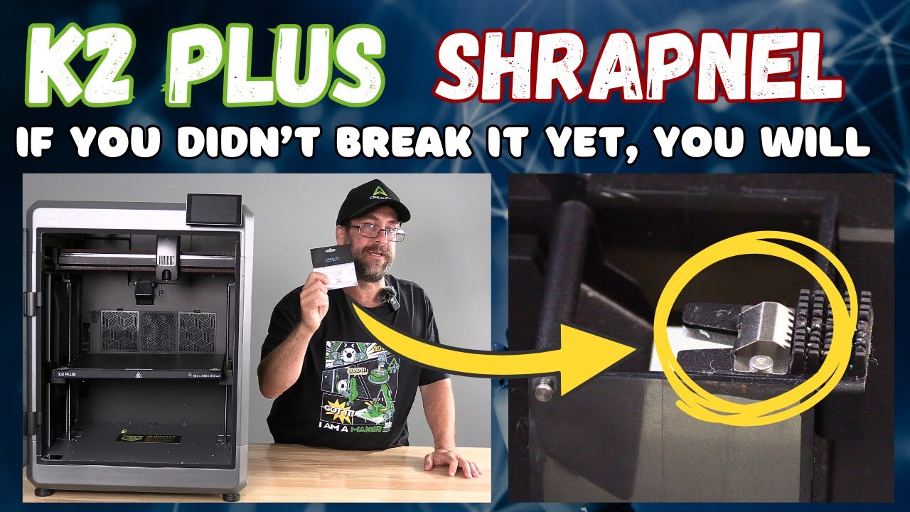 K2 Plus: The Broken Part, you might not even know you have. The Nozzle Wiper "SHRAPNEL" - YouTube