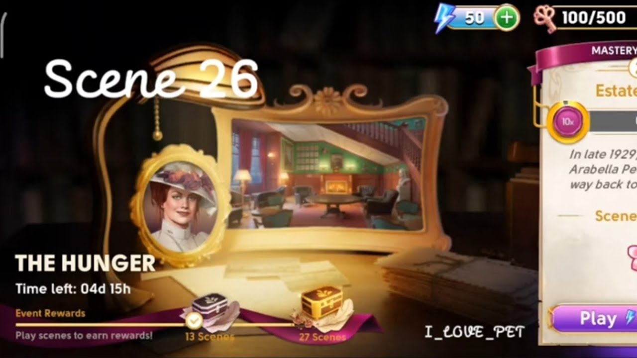 SECRETS #9r | THE HUNGER | Scene 26 - Estate Foyer | JUNE'S JOURNEY - YouTube