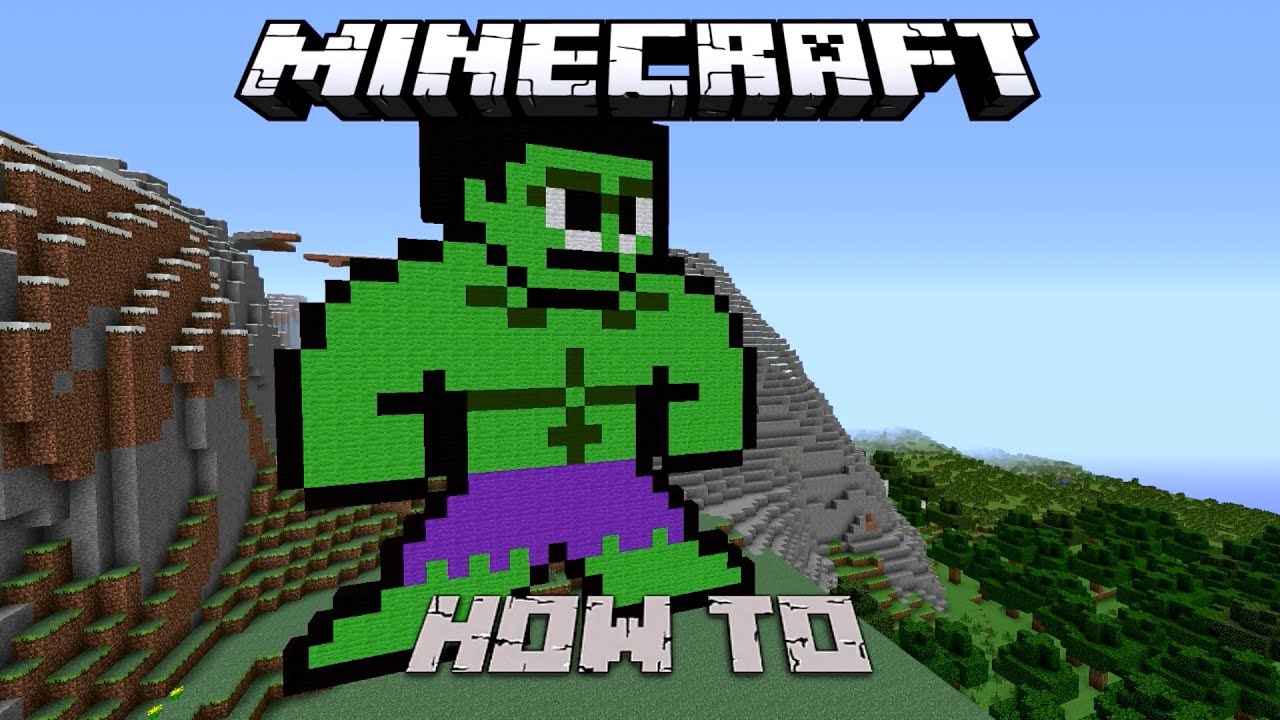 Minecraft: ~8 Bit~ HOW TO : The Incredible Hulk ( Tutorial ) /W ...