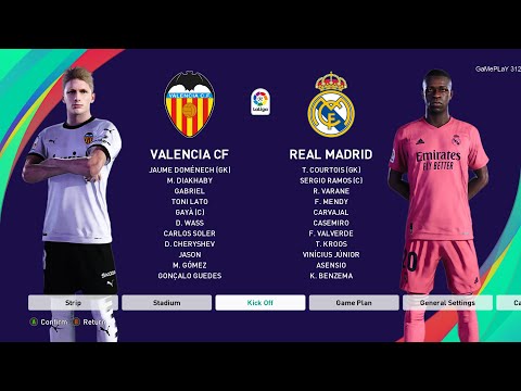 PES 2021 - Valencia vs Real Madrid - LaLiga Santander - Gameplay PC
