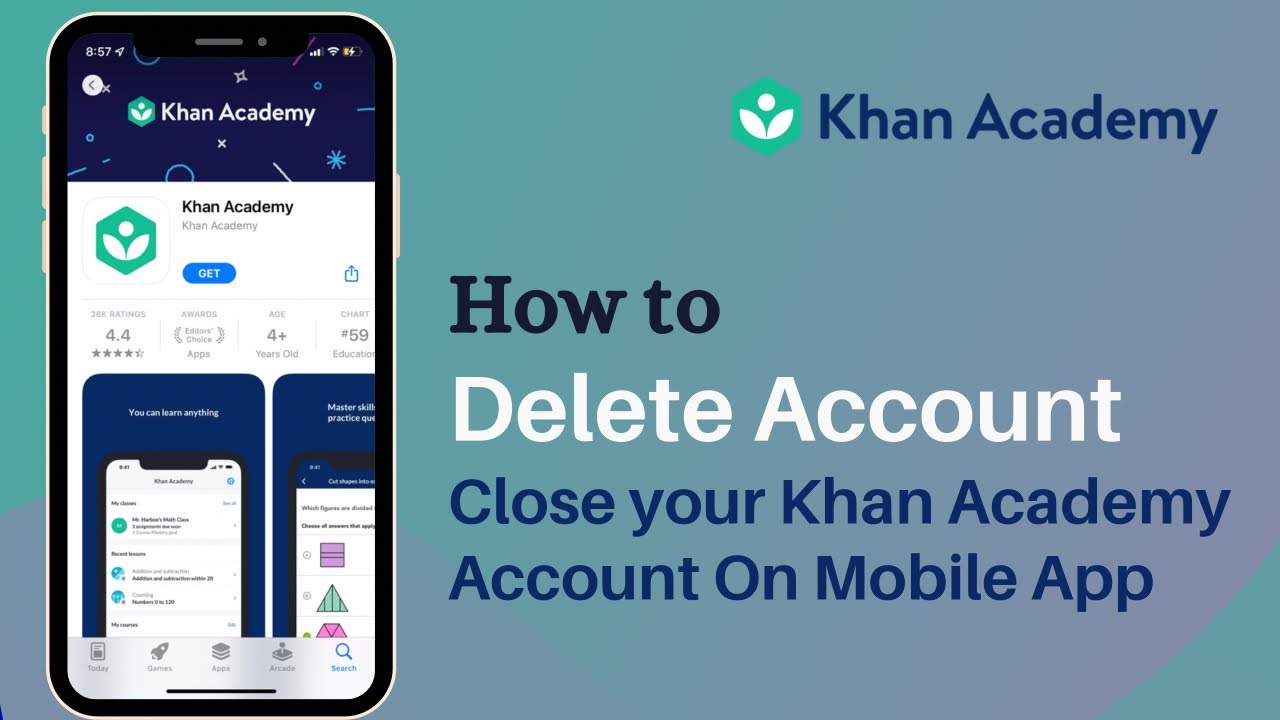 How to Delete Khan Academy Account 2021 - YouTube