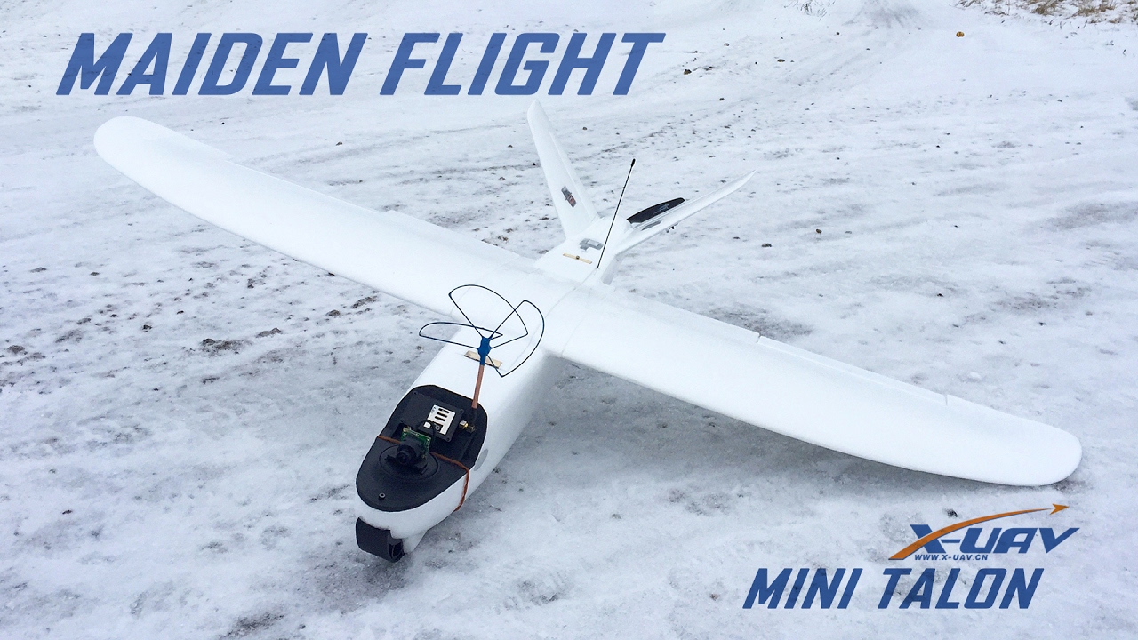 X-uav Mini Talon Maiden Flight - long range fpv - YouTube