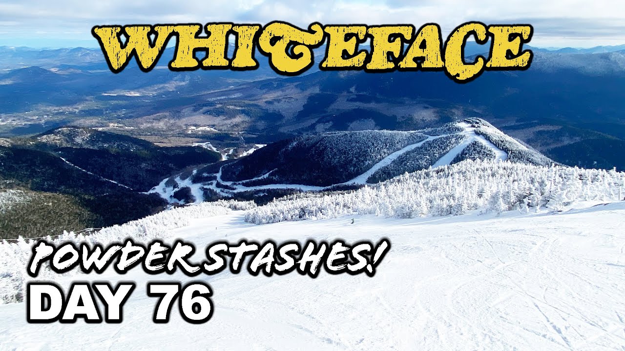 Skiing wind blown powder stashes at Whiteface Mountain (Greatest ...