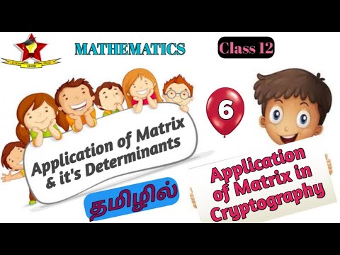 Application of matrices in Cryptography L6 [ Tamil ], class 12 maths ...