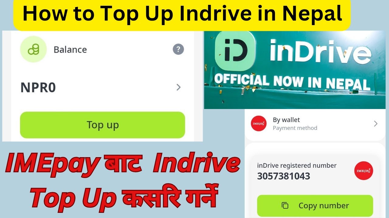 Indrive maa paisa kasri halne || How to top up Indrive in Nepal ...